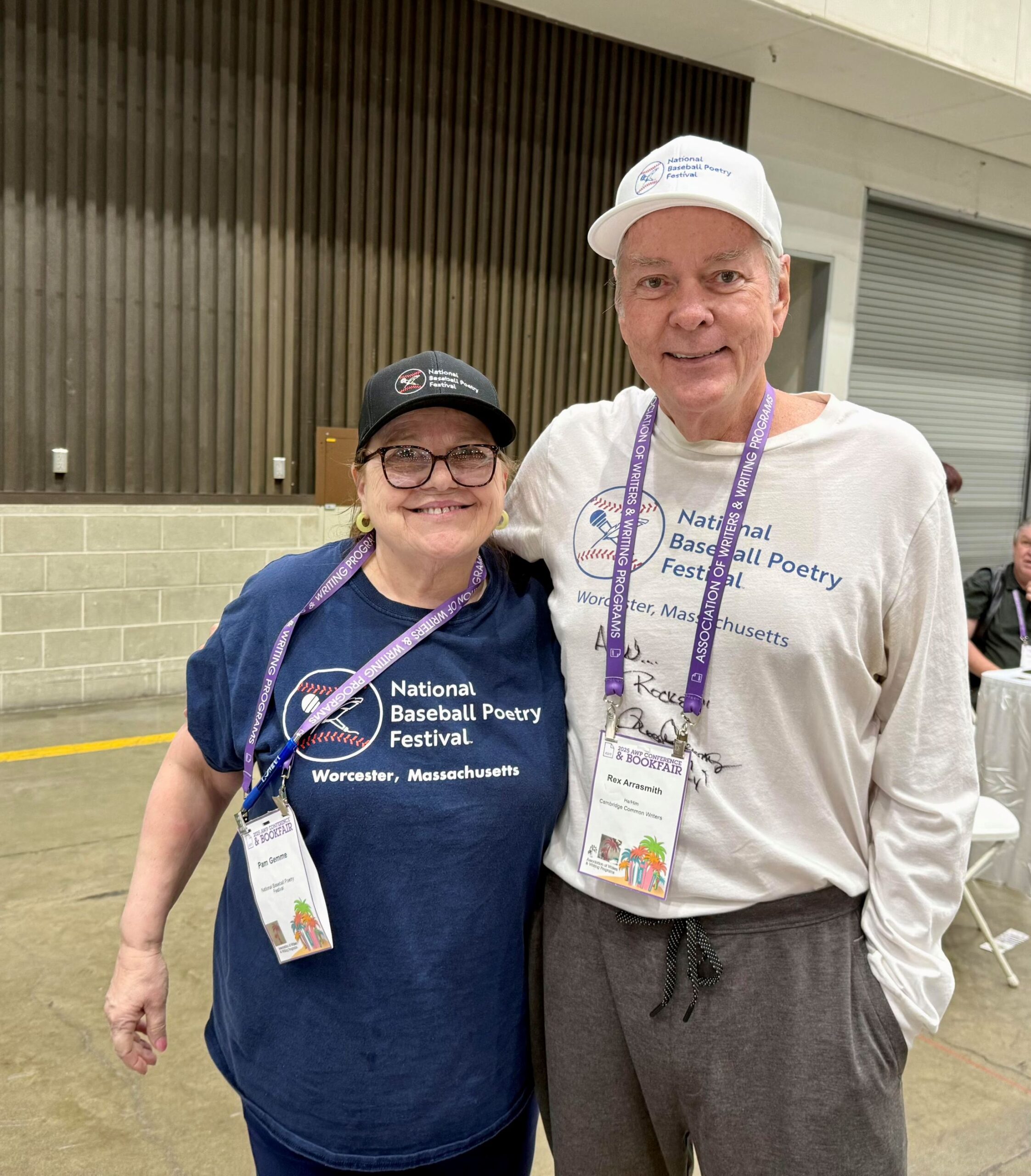 Pam Gemme and Rex Arrasmith, National Baseball Poetry Festival Poets ...